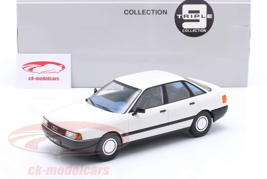 Triple9 1:18 Audi 80 (B3) year 1989 alpine white T9-1800340 model car T9-1800340 690000018156