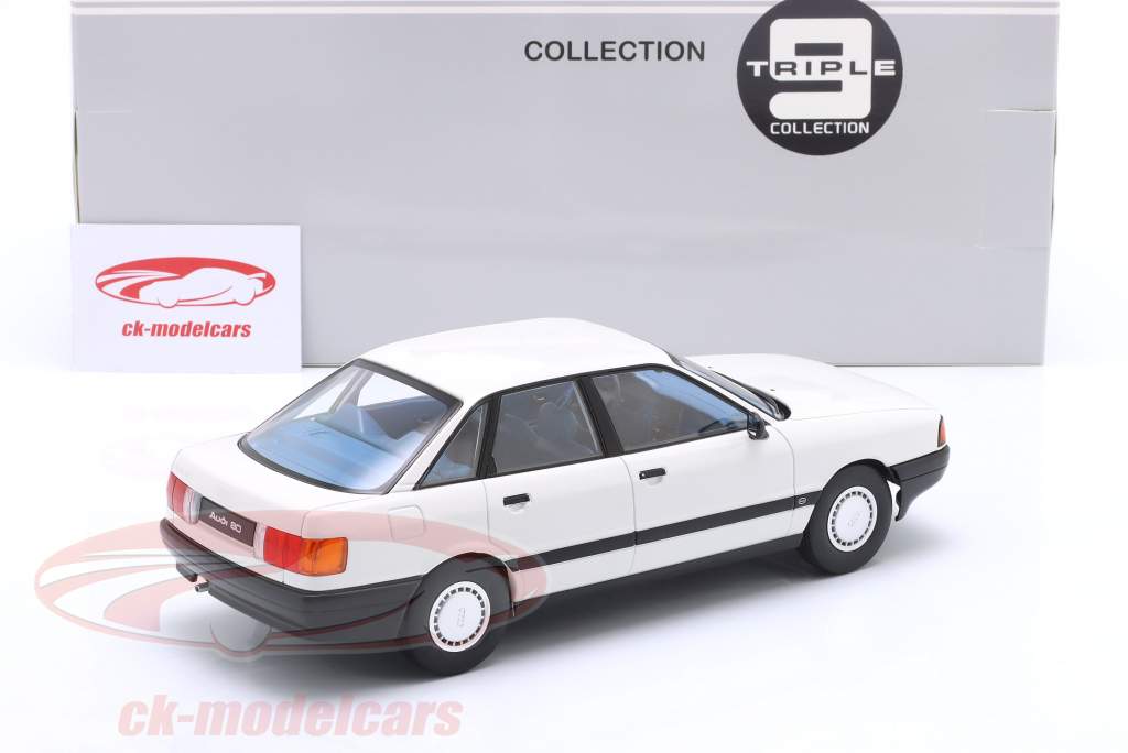 Triple9 1:18 Audi 80 (B3) year 1989 alpine white T9-1800340 model car T9-1800340 690000018156
