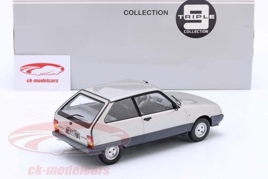 Triple9 1:18 Citroen Axel 12 TRS Año de construcción 1990 Gris plateado ...