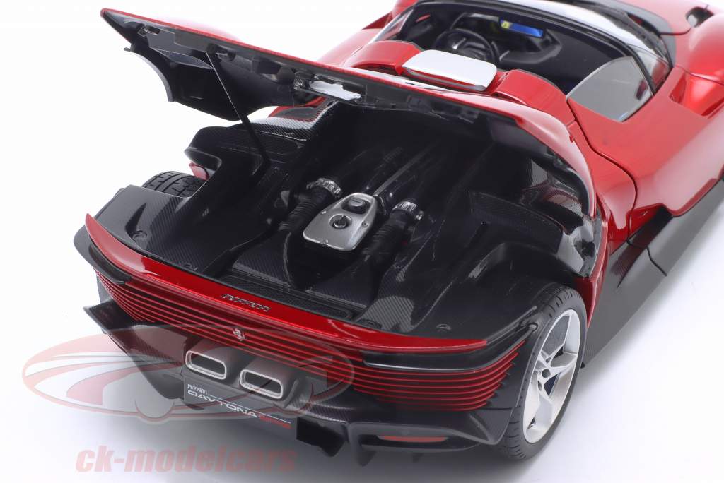 Bburago 1:18 Ferrari Daytona SP3 Open Top 2022 magna red metallic ...