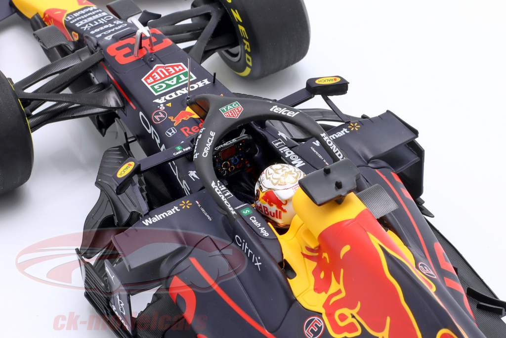Minichamps 1:18 M. Verstappen Red Bull RB16 #33 优胜者 墨西哥 GP 公式 1 世界冠军 2021 110211933 模型 汽车 ...