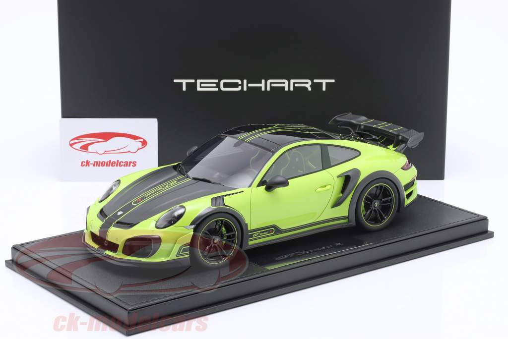 Cartima 1:18 Techart GTstreet R Porsche 992 Modification daphne grøn ...