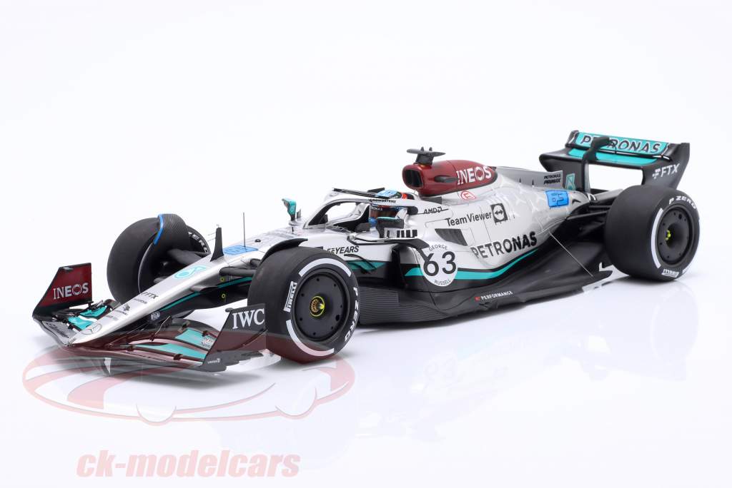 Spark 1:18 George Russell Mercedes-AMG F1 W13 #63 第四名 比利时人 GP 公式 1 2022 18S771 模型 汽车 18S771 ...