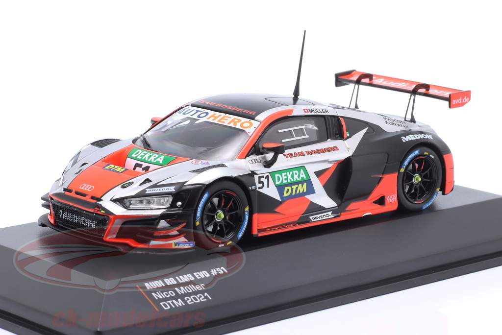 Ixo 1:43 Audi R8 LMS GT3 #51 DTM 2021 Nico Müller TR-I-R8-21-4351-DTM ...