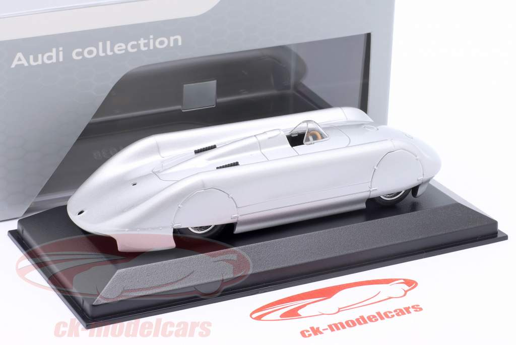 Minichamps 1:43 Auto Union Typ C Rekordwagen 1938 silber 5031300513 ...