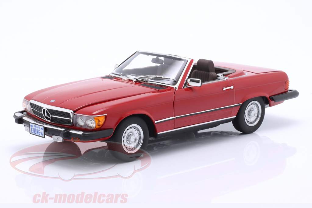 Norev 1:18 Mercedes-Benz 450 SL (R107) 美国版 1979 红色的 183729 模型 汽车 183729 ...