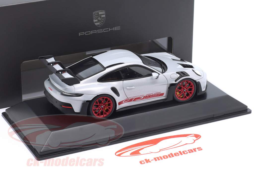 Spark 1:43 Porsche 911 (992) GT3 RS eisgrau metallic / pyro rot ...