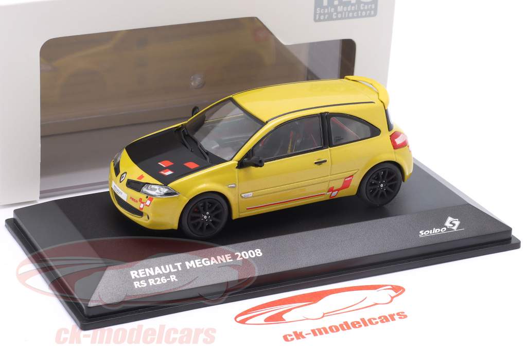 Solido 1:43 Renault Megane RS R26-R (MK2) 建設年 2008 黄色 / 黒 S4310204 モデル ...