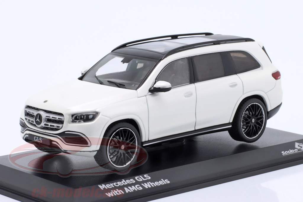 Solido 1:43 Mercedes-Benz GLS (X167) 白 と AMGリム S4303903 モデル 車 S4303903 ...