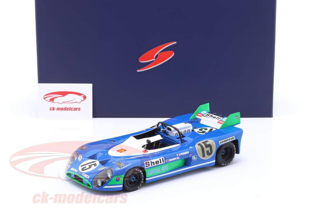 Spark 1:18 Matra Simca MS 670 #15 vinder 24h LeMans 1972 Pescarolo ...