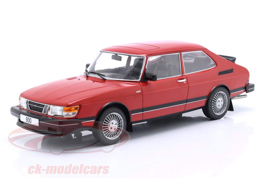 Modelcar Group 1:18 Saab 900 GL year 1981 red MCG18340 model car ...