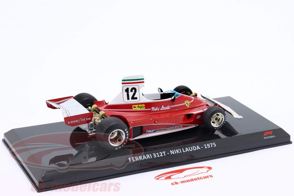 Premium Collectibles 1:24 Niki Lauda Ferrari 312T #12 Formula 1 World Champion 1975 ABFOR030 ...