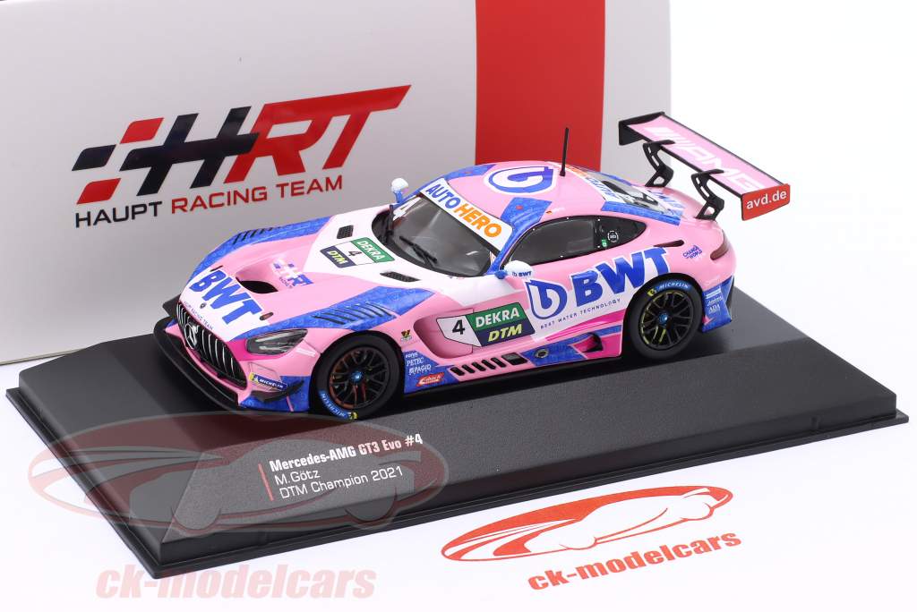 Ixo 1:43 Mercedes-Benz AMG GT3 #4 DTM champion 2021 Maximilian Götz HRT-I-AMG-21-4304-DTM model ...