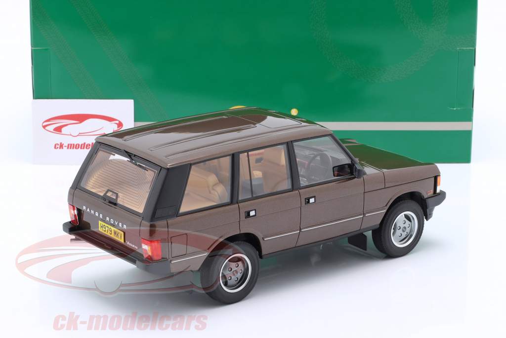 Cult Scale Models 1:18 Land Rover Range Rover Classic Vogue 1990 brun ...