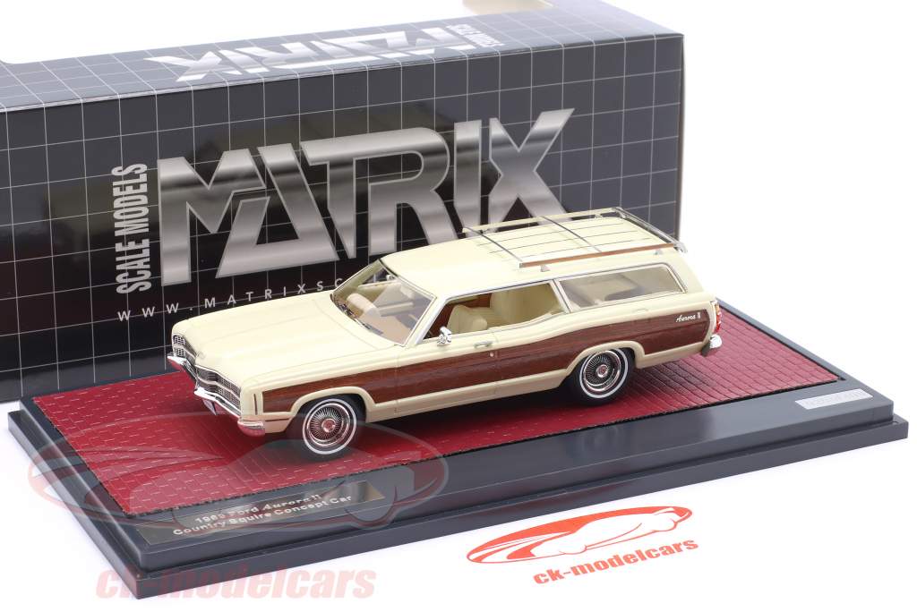 Matrix 1:43 Ford Aurora Country Squire Concept Car 1969 crème blanc ...