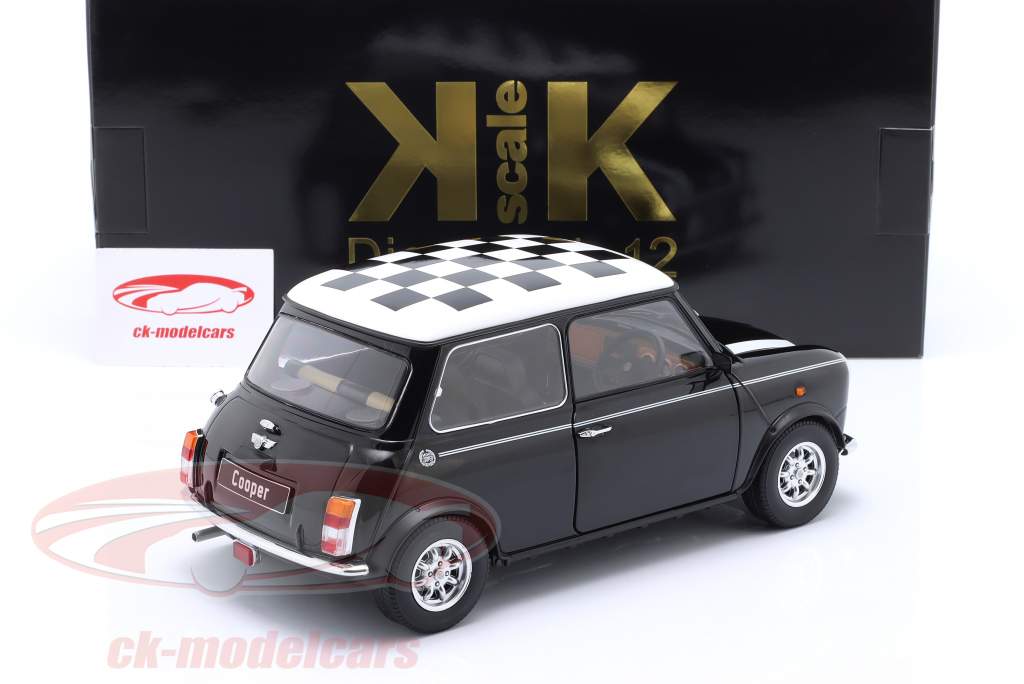 KK-Scale 1:12 Mini Cooper RHD checkered black / white KKDC120055R model ...