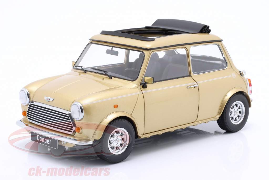 KK-Scale 1:12 Mini Cooper LHD と サンルーフ 金 メタリックな KKDC120076L モデル 車 ...