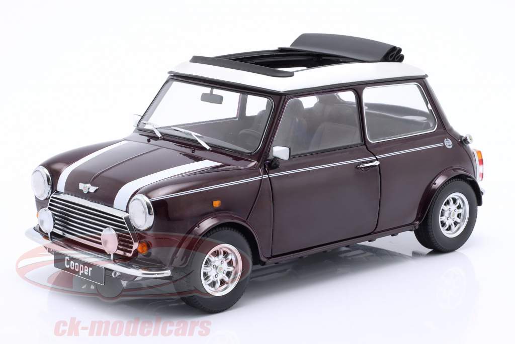 KK-Scale 1:12 Mini Cooper LHD with sunroof violet metallic / white ...