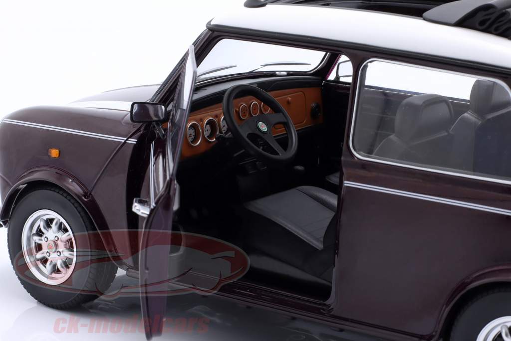 KK-Scale 1:12 Mini Cooper LHD with sunroof violet metallic / white ...