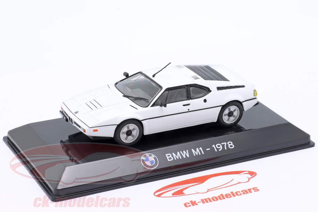 Altaya 1:43 BMW M1 建设年份 1978 白色的 MAG PF73 模型 汽车 MAG PF73