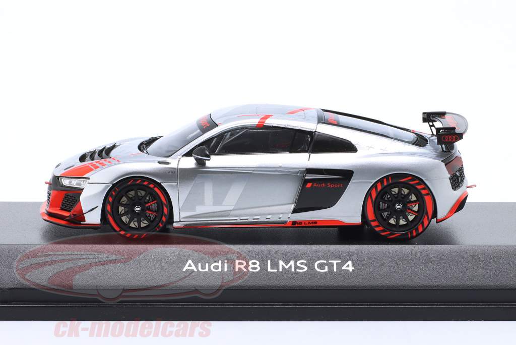 Spark 1:43 Audi R8 LMS GT4 Presentation Car シルバーグレー / 赤 / 黒 5022200331 モデル 車 5022200331 ...