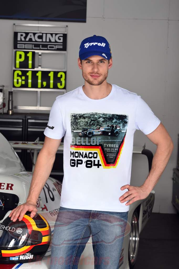 Stefan Bellof T-Shirt Monaco GP Formel 1 1984 weiß BS-24X-150 BS-24X-150 4255717101373