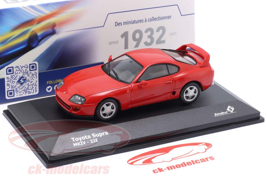 Solido 1:43 Toyota Supra MK4 year 2001 red S4314003 model car S4314003 ...