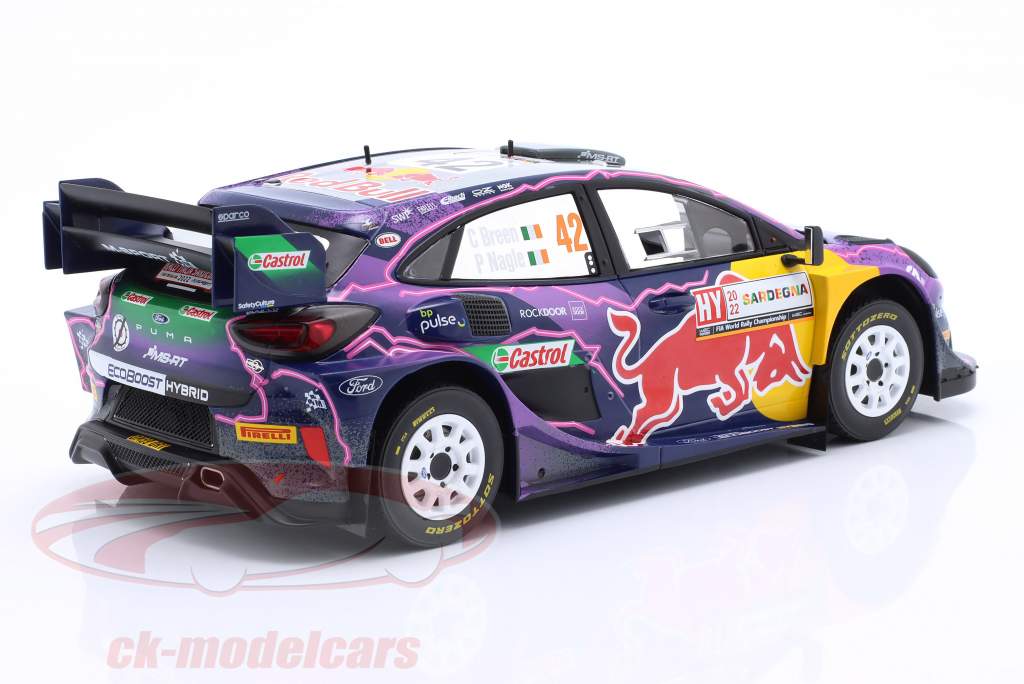 Ixo 1:18 Ford Puma Rally1 #42 2nd Rallye Sardinia 2022 Breen, Nagle ...