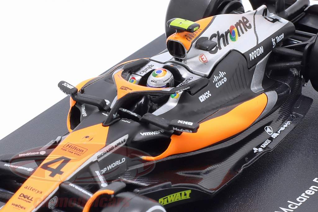 Bburago 1:43 Lando Norris McLaren MCL60 #4 2番目 イギリス人 GP 式 1 2023 18 ...