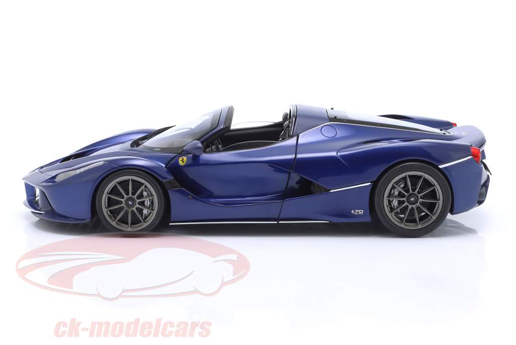 BBR Models 1:18 Ferrari LaFerrari Aperta year 2016 Tour de France blue ...