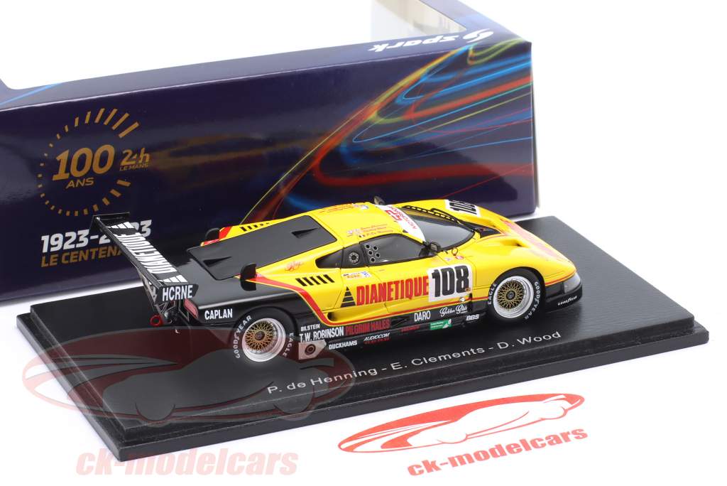 Spark 1:43 Spice SE87C #108 24h LeMans 1989 Roy Baker Racing S6802 ...