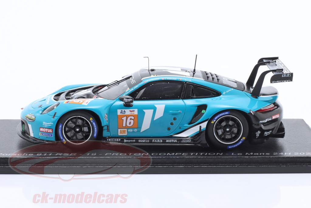 Spark 1:43 Porsche 911 RSR-19 #16 24h LeMans 2023 Proton Competition S8758 model bil S8758 ...