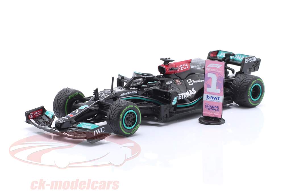 Tarmac Works 1:64 L. Hamilton Mercedes-AMG F1 W12 #44 100th GP Win ...