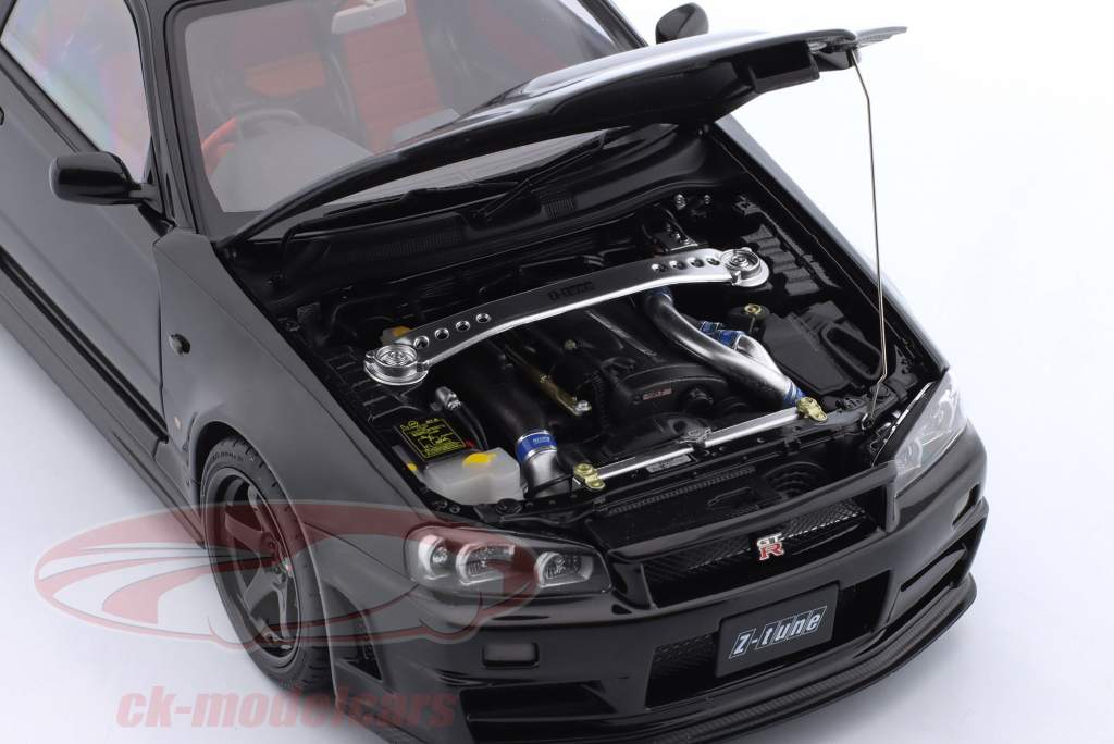 AUTOart 1:18 Nissan Skyline GT-R (R34) Nismo Z-tune 2005 black 77463 model car 77463 674110774634