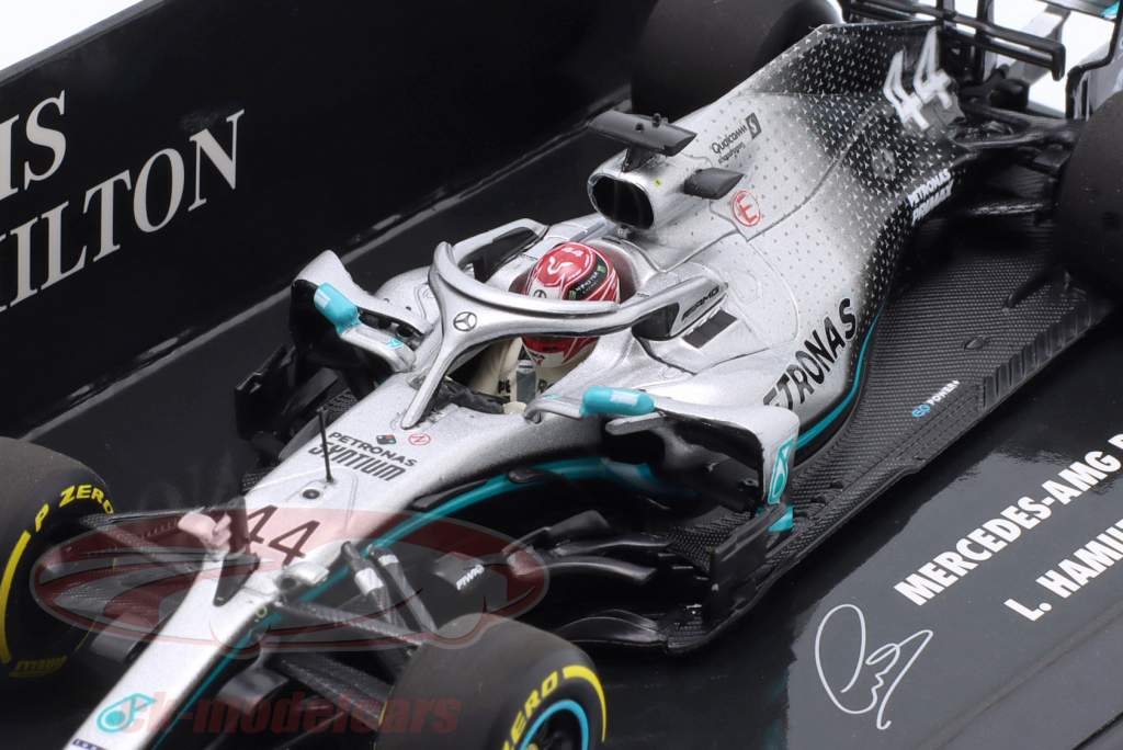 Minichamps 1:43 Hamilton Mercedes-AMG F1 W10 #44 Winner Bahrain GP ...