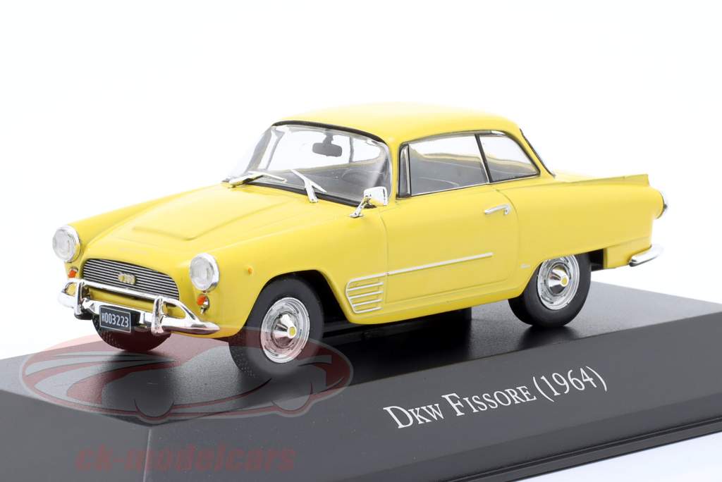 Altaya 1:43 DKW Fissore Baujahr 1964 gelb magARG93 Modellauto magARG93