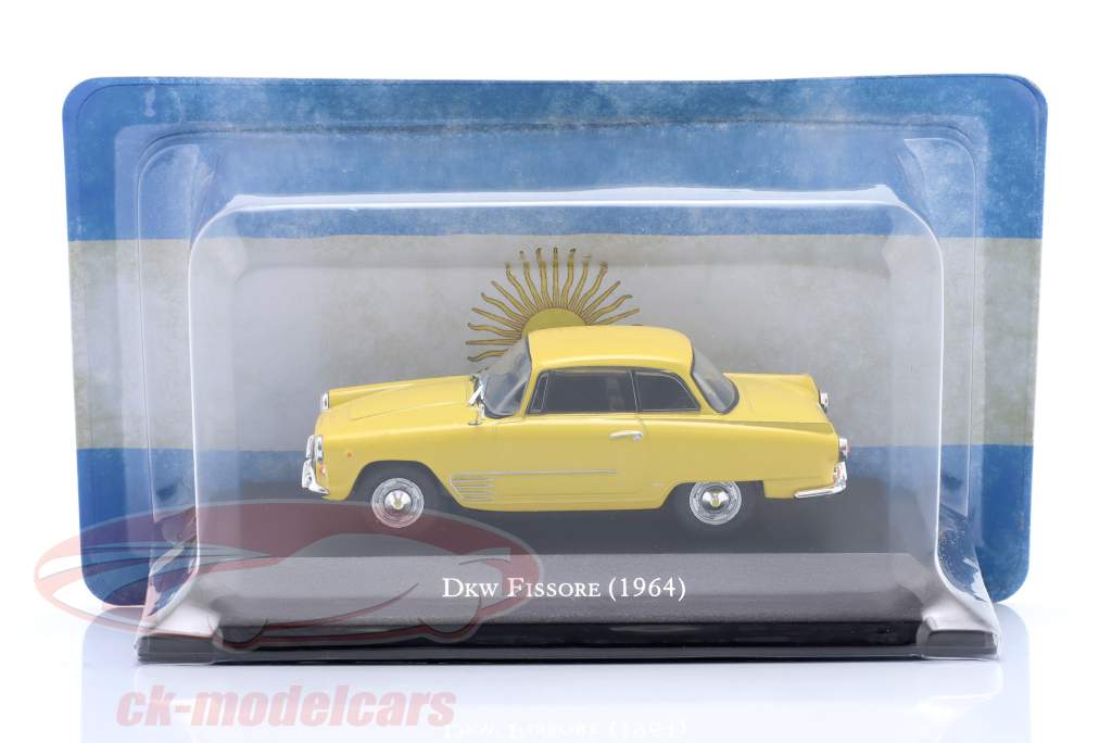 Altaya 1:43 DKW Fissore year 1964 yellow magARG93 model car magARG93