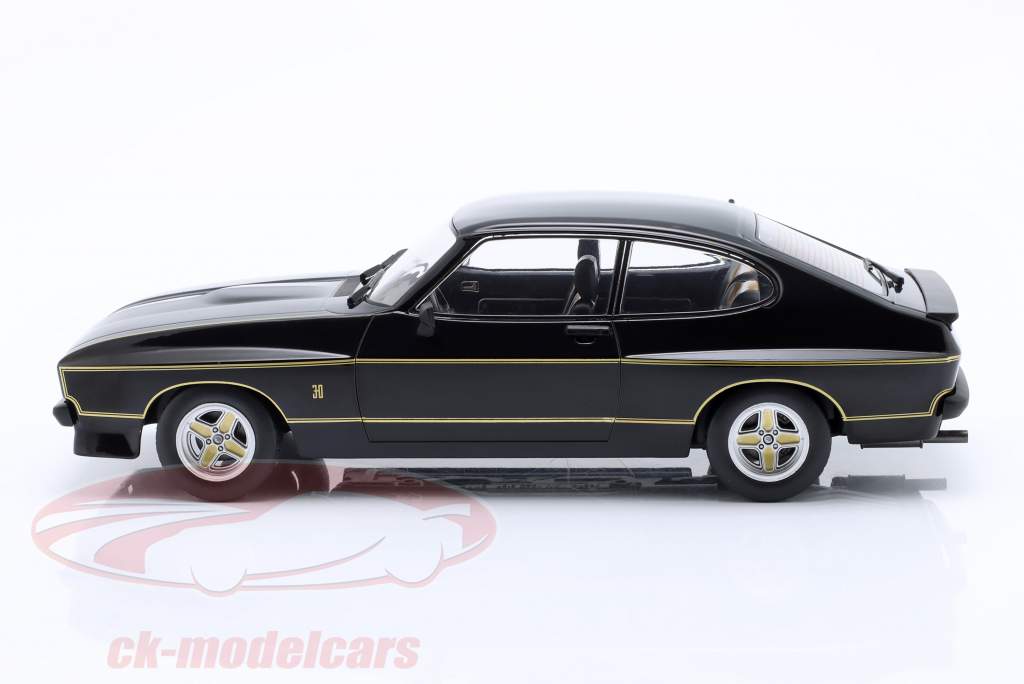 ModelCarGroup 1:18 Ford Capri MK2 X-Pack Bouwjaar 1975 zwart / goud ...
