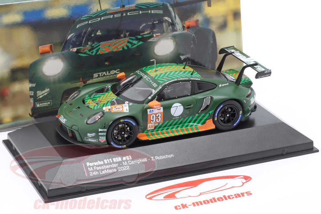 Ixo 1:43 Porsche 911 RSR-19 #93 24h LeMans 2022 Proton Competition ...