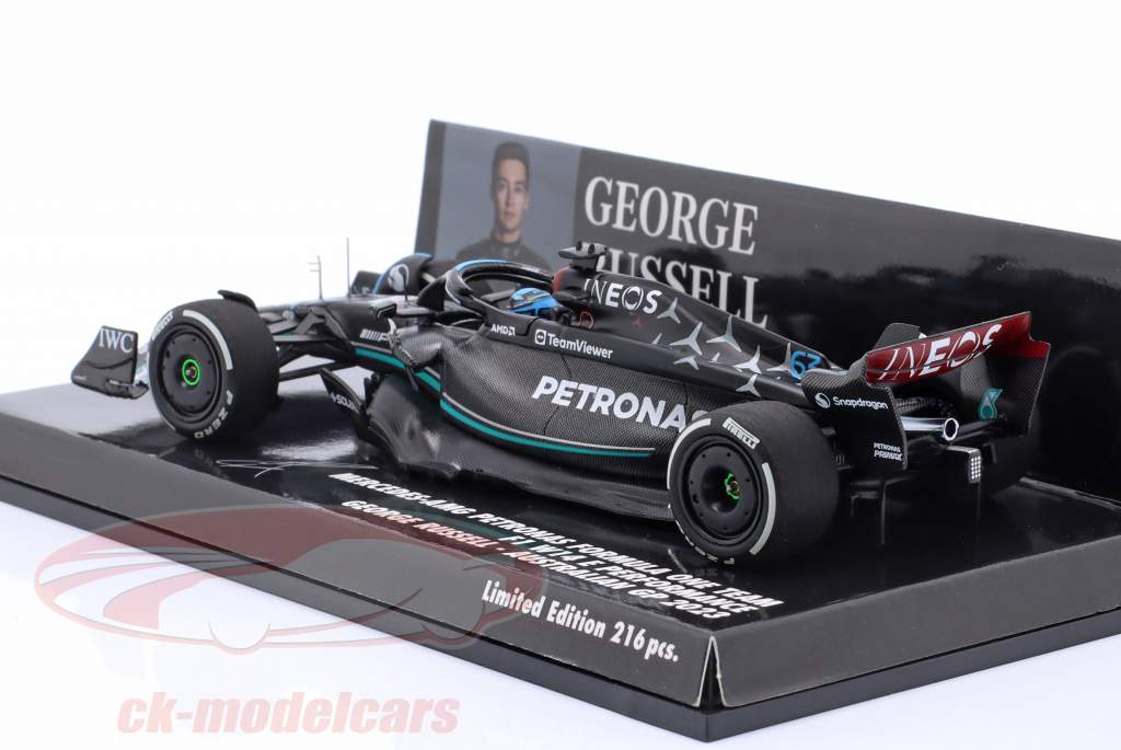 Minichamps 1:43 G. Russell Mercedes-AMG F1 W14 #63 Australian GP ...