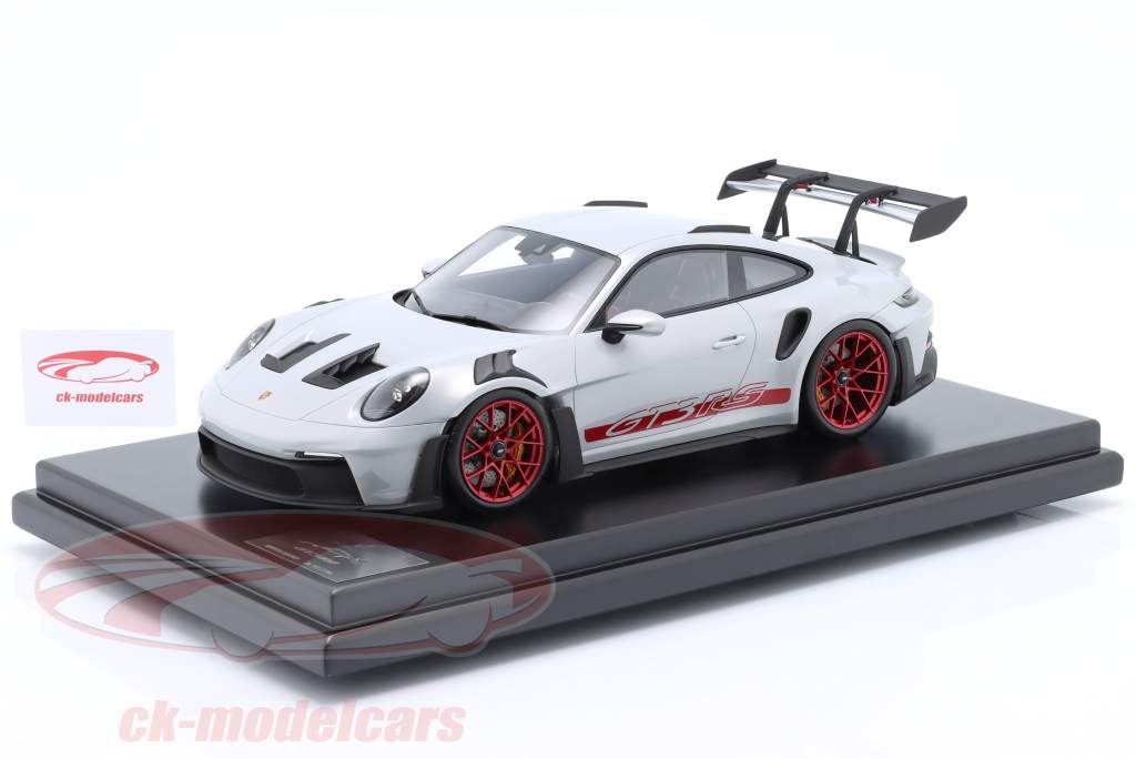 Spark 1:12 Porsche 911 (992) GT3 RS year 2022 ice grey metallic / pyro ...