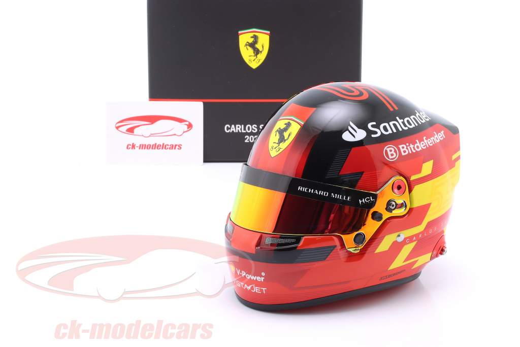 Bell 1:2 Carlos Sainz #55 Scuderia Ferrari Formula 1 2024 helmet ...