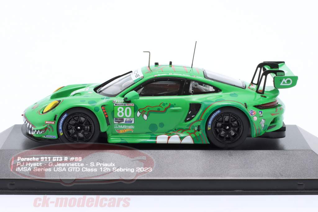 Ixo 1:43 Porsche 911 (992) GT3 R #80 12h Sebring IMSA 2023 REXY AO ...