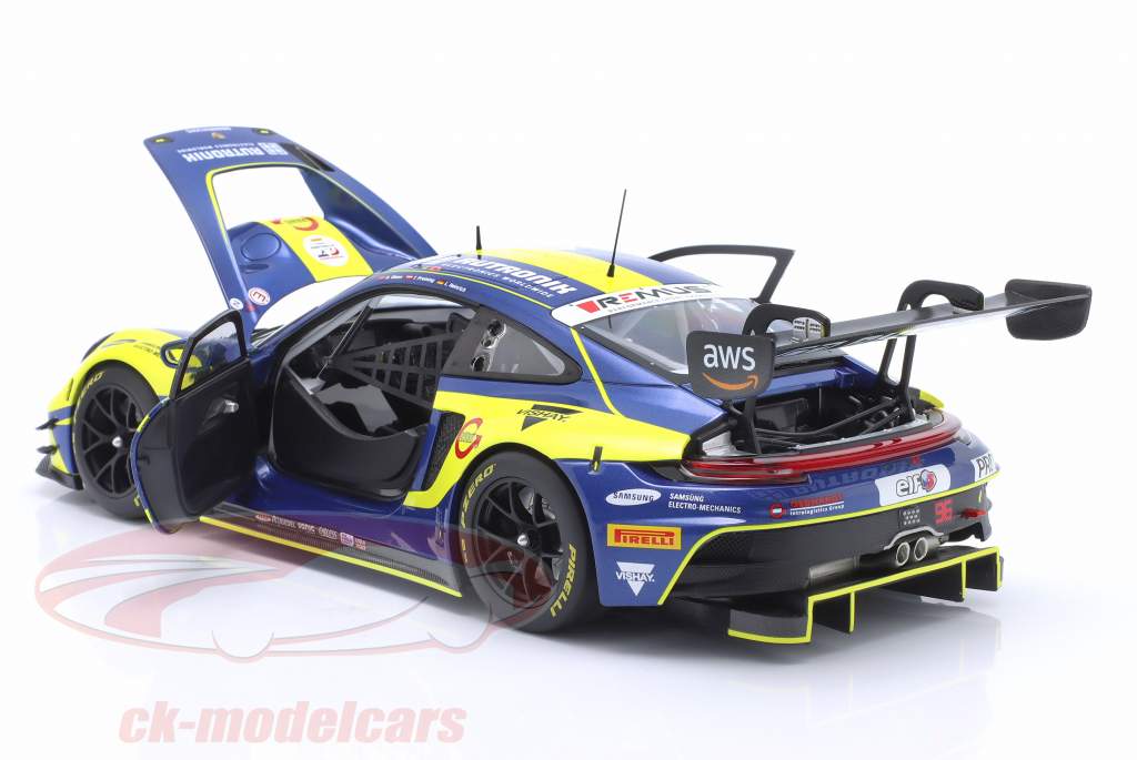 Minichamps 1:18 Porsche 911 (992) GT3 R #96 5th 24h Spa 2023 Rutronik ...