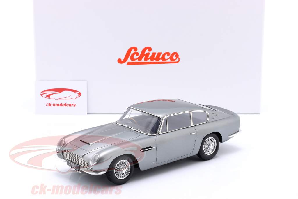 Schuco 1:18 Aston Martin DB6 MK1 year 1965 silver 450065200 model car 450065200 9581677106529
