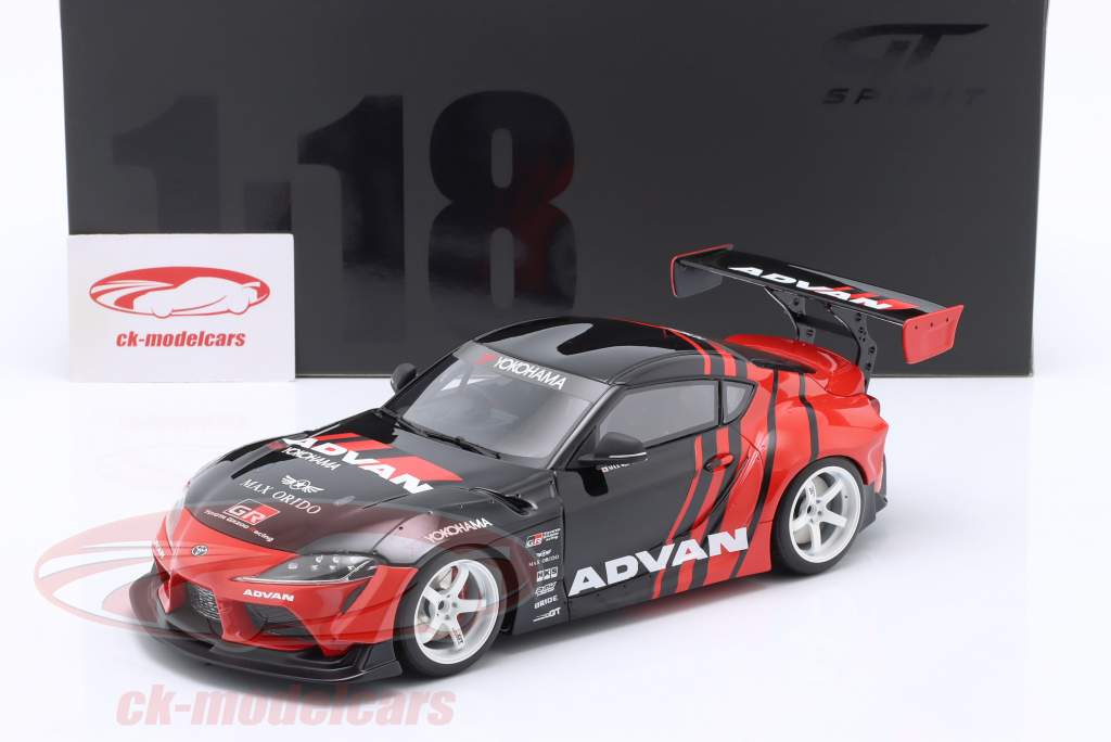 GT-SPIRIT 1:18 Toyota Supra GR Advan 2020 black / red GT889 model car GT889 9580010312177