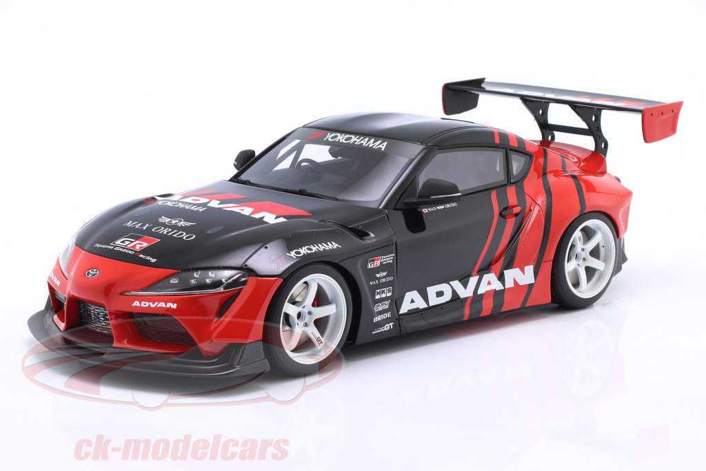 GT-SPIRIT 1:18 Toyota Supra GR Advan 2020 black / red GT889 model car GT889 9580010312177