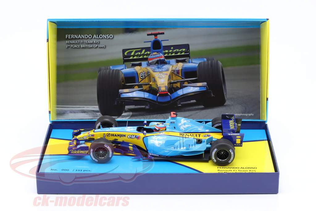 Minichamps 1:18 F. Alonso Renault R25 #5 2nd British GP Formula 1 World ...