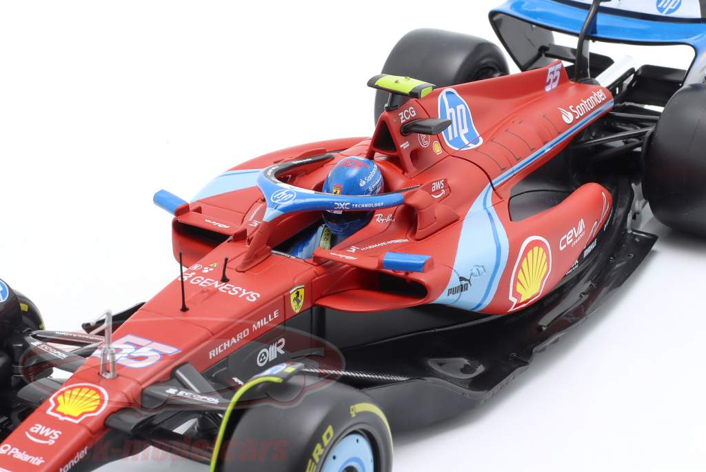 Bburago 1:18 Carlos Sainz jr. Ferrari SF-24 #55 5th Miami GP Formula 1 ...