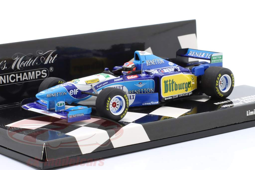 Minichamps 1:43 J. Herbert Benetton B195 #2 Winner British GP Formula 1 1995 417950802 model car ...